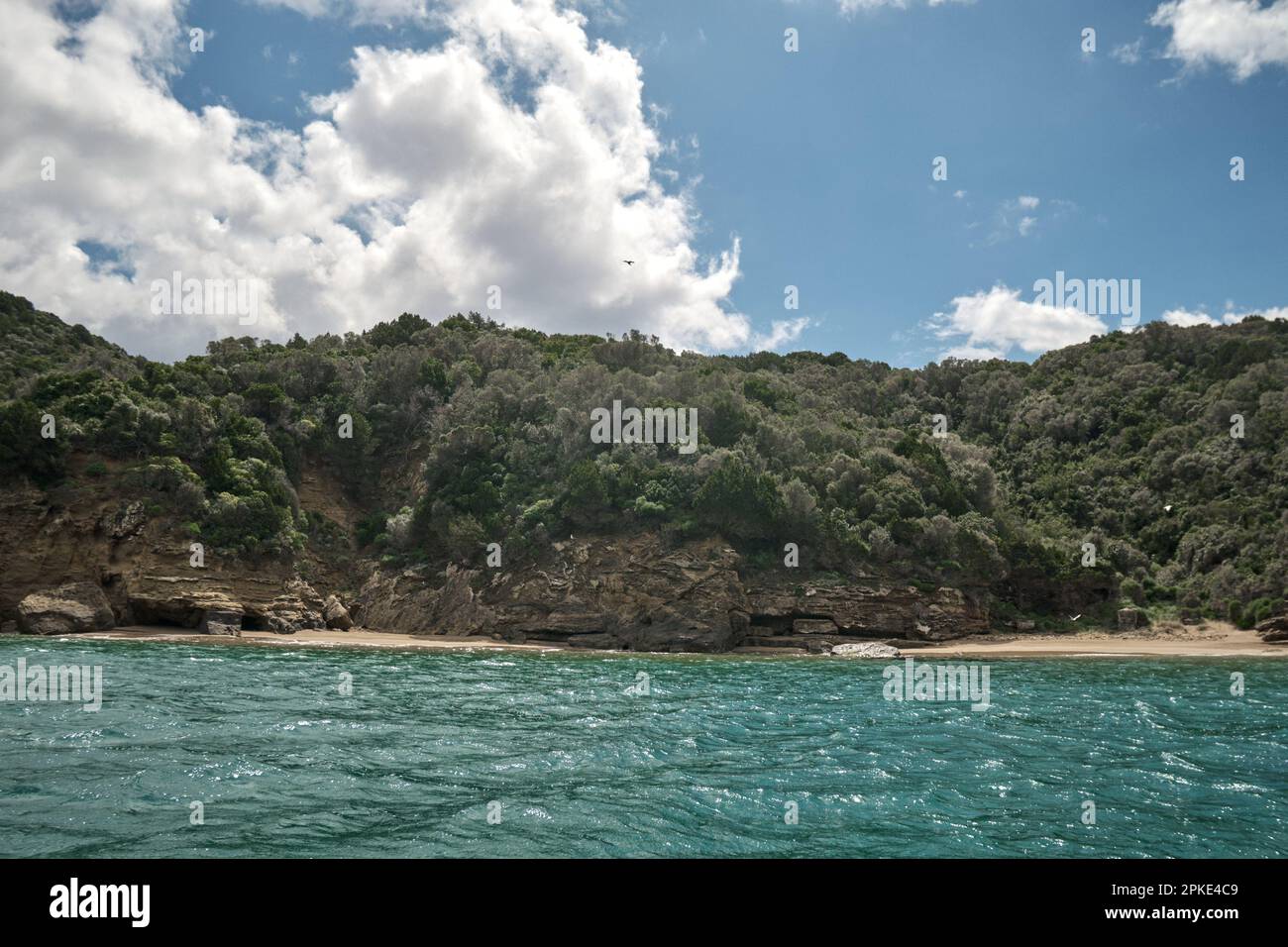 The protected beach of Pelouzo island, National Marine Park of ...