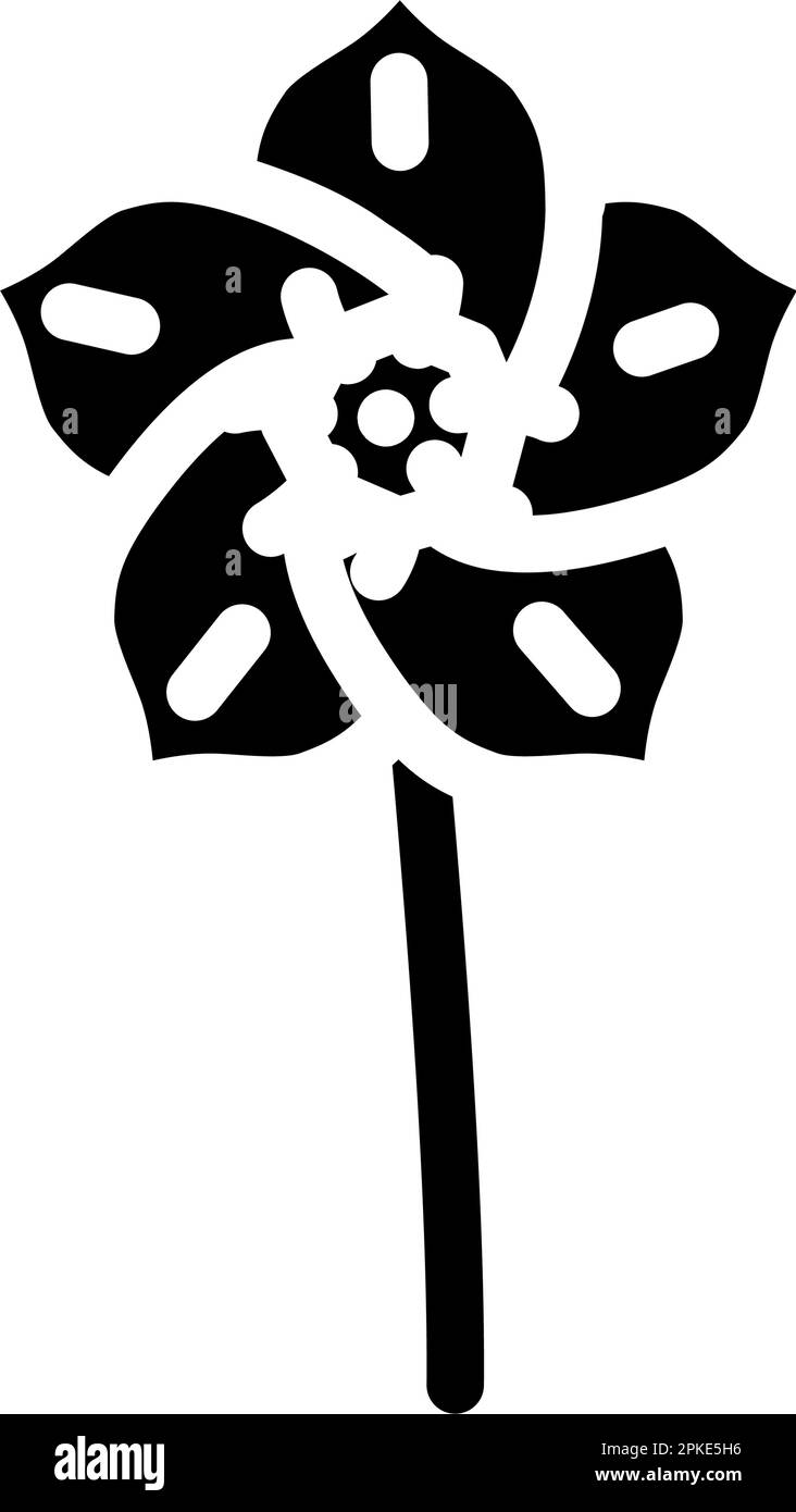 hellebore flower spring glyph icon vector illustration Stock Vector ...