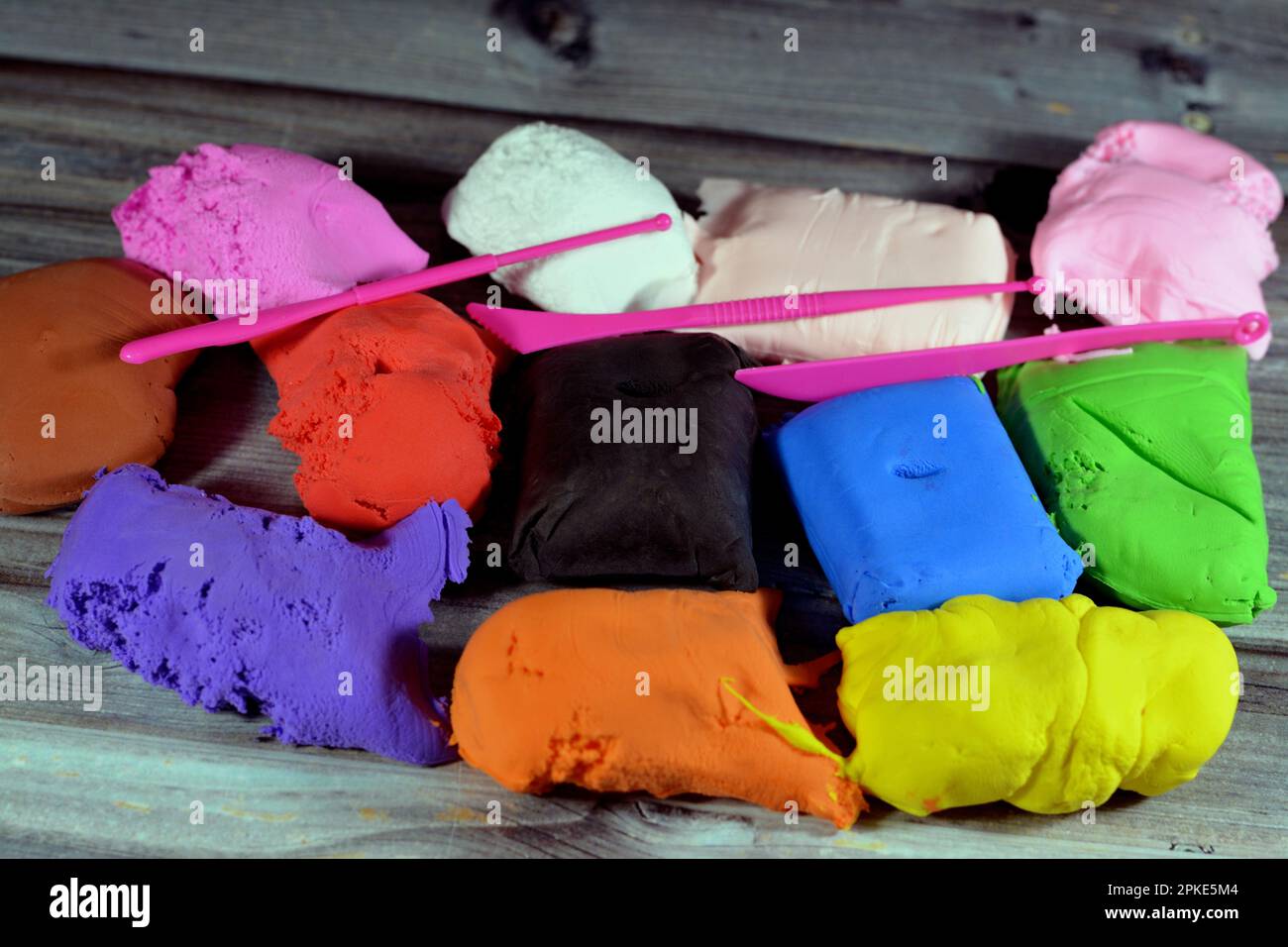 dry air clay modeling fun pieces for children, creative art colorful ...