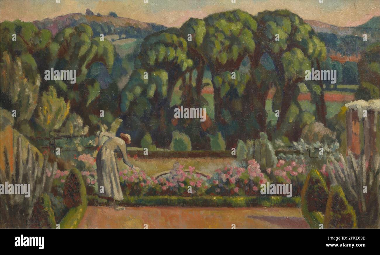 The Artist's Garden at Durbins, Guildford circa 1915 by Roger Fry Stock ...