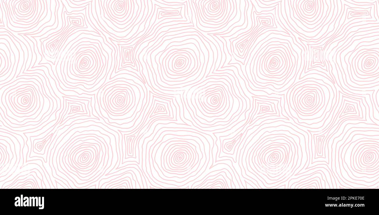 Seamless hand drawn topographic map contour lines pattern in pastel ...