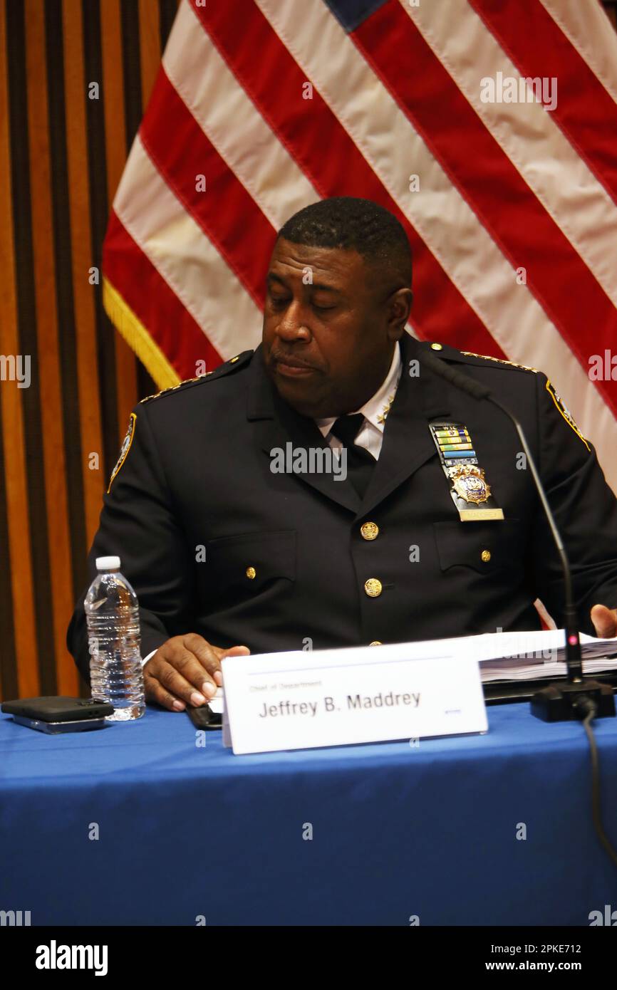 New York, NY, USA. 6th Apr, 2023. New York City Police Chief, Jefferey ...