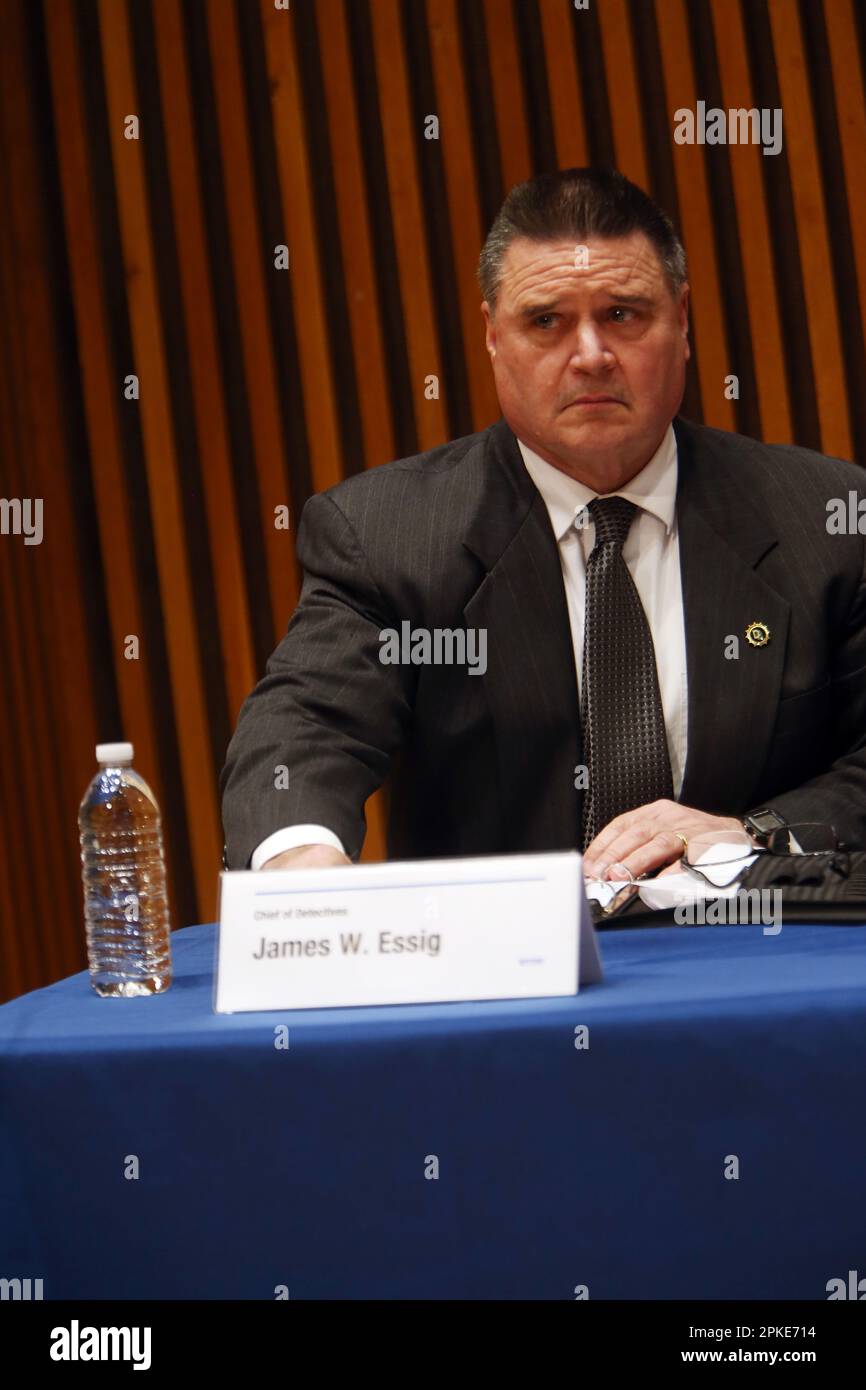 New York, NY, USA. 6th Apr, 2023. (L-R) New York City Police Chief John ...