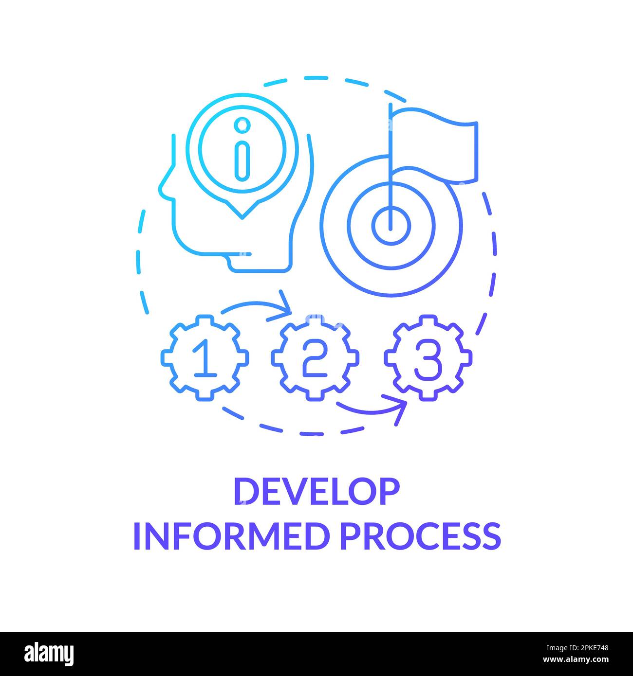 Icon business roadmap thin line Stock Vector Images - Alamy
