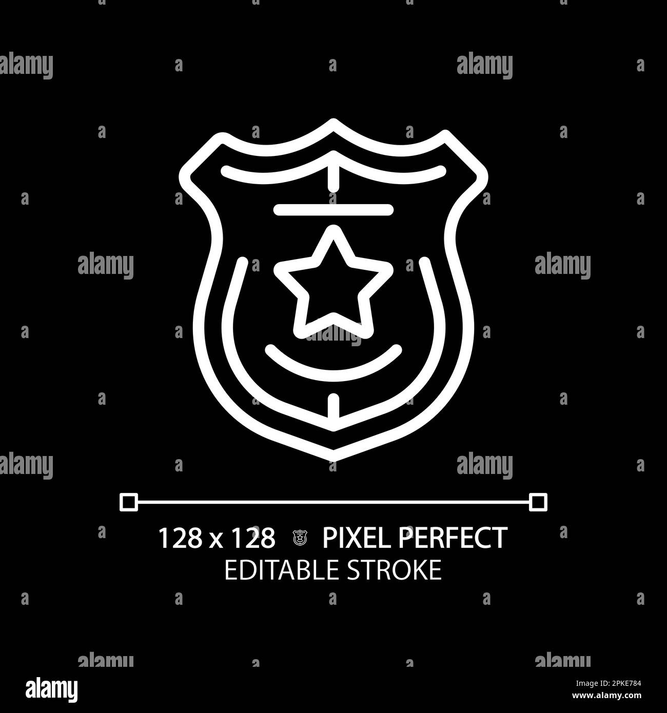 Law enforcement pixel perfect white linear icon for dark theme Stock ... Law enforcement pixel perfect white linear icon for dark theme Stock ...