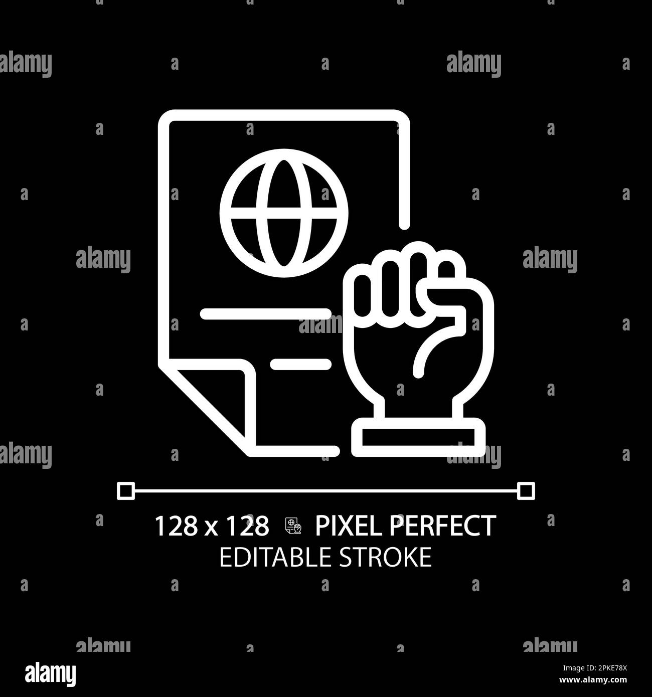 Rights protecting law pixel perfect white linear icon for dark theme ... Rights protecting law pixel perfect white linear icon for dark theme ...