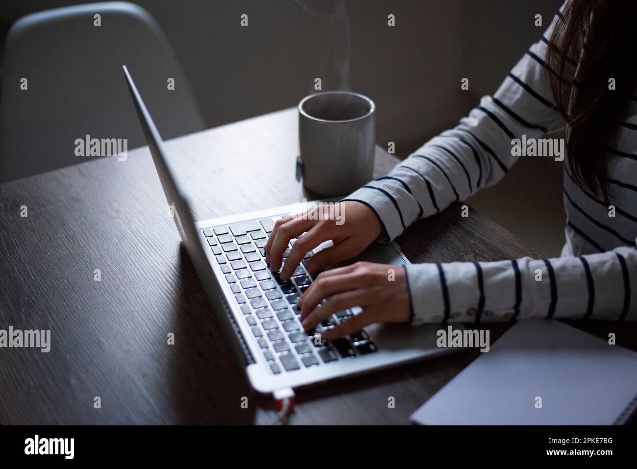Telework typing hi-res stock photography and images - Alamy