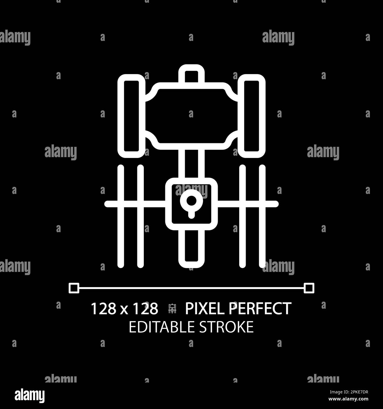 Sentencing pixel perfect white linear icon for dark theme Stock Vector ...