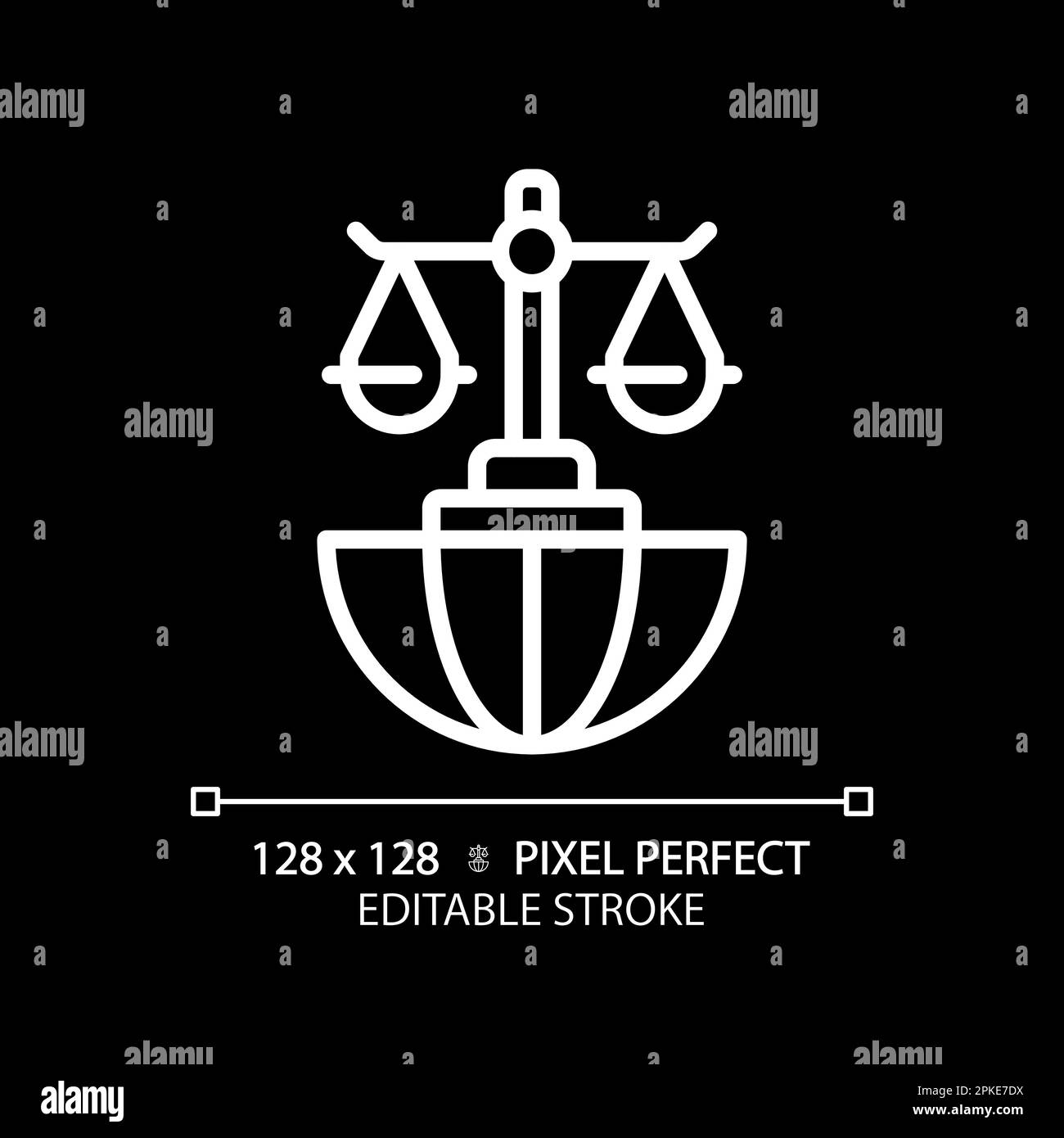 International law pixel perfect white linear icon for dark theme Stock ... International law pixel perfect white linear icon for dark theme Stock ...