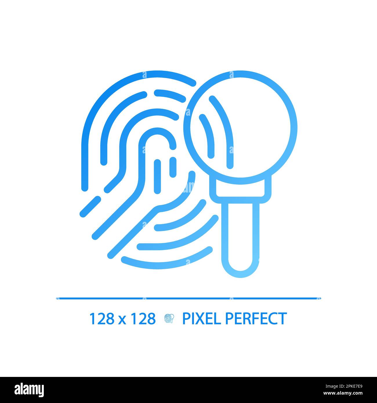Crime investigation pixel perfect gradient linear vector icon Stock Vector Image & Art - Alamy