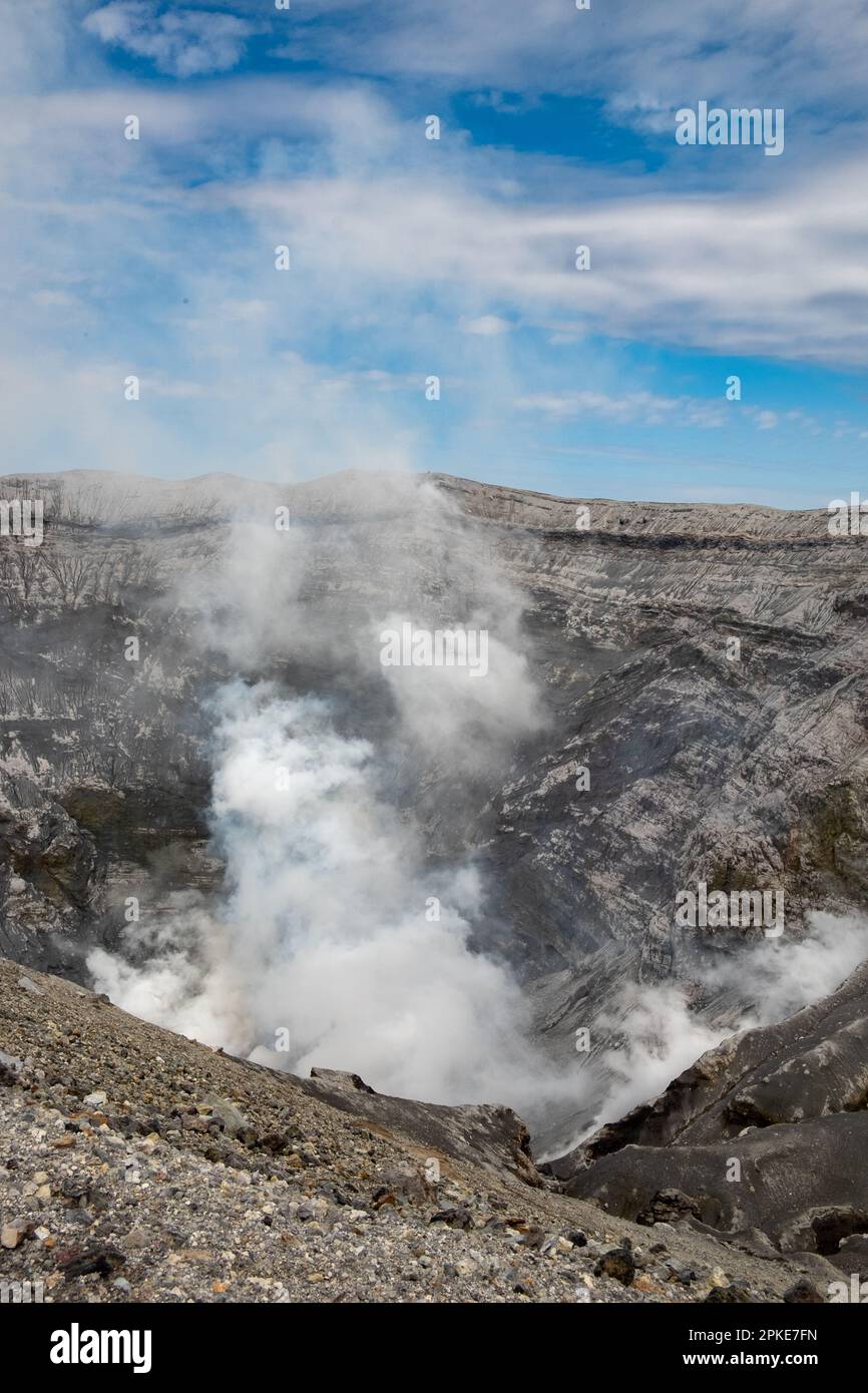 active Volcano Crater Aso Caldera in Japan Stock Photo - Alamy