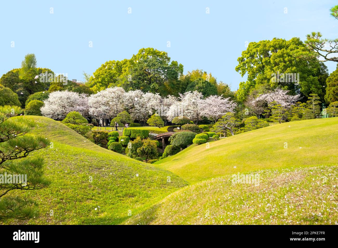 Suizenji Jojuen park in Kumamoto, Japan in memory of Hosokawa Tadatoshi ...