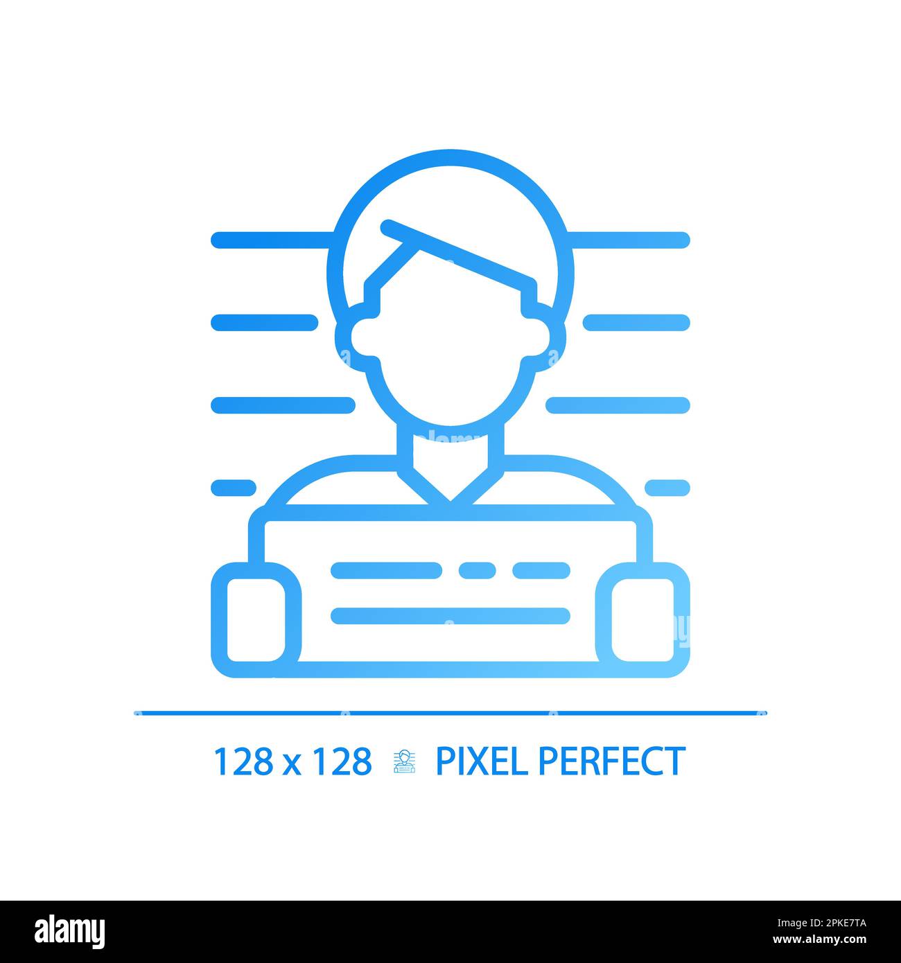 Suspected Pixel Perfect Gradient Linear Vector Icon Stock Vector Image 6123