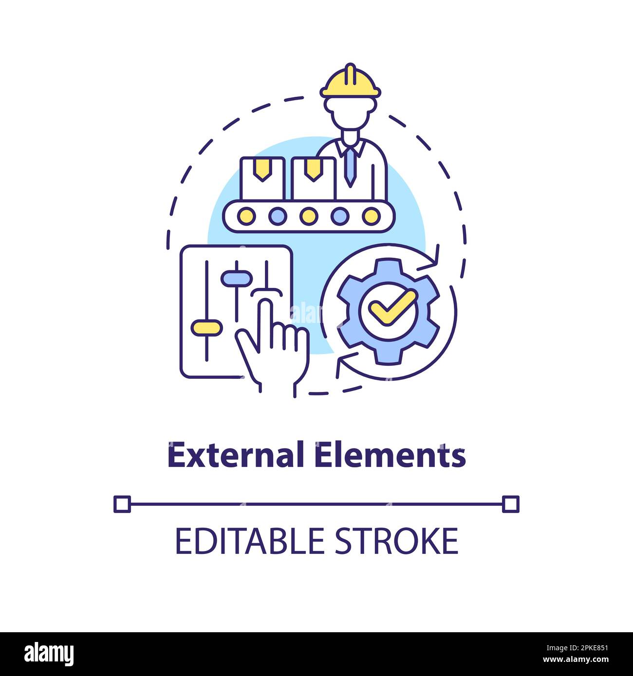 External elements concept icon Stock Vector Image & Art - Alamy