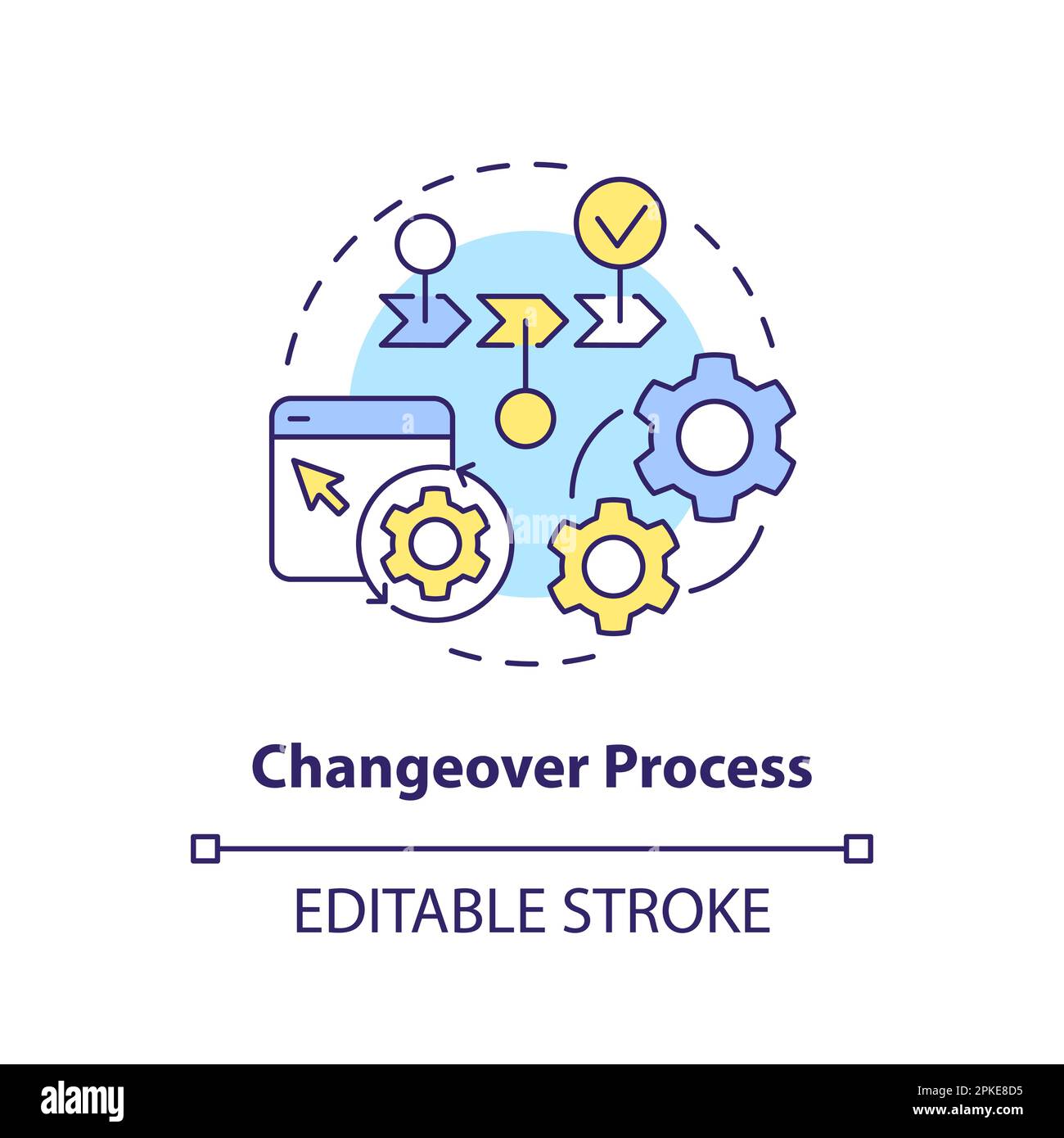 Changeover process concept icon Stock Vector Image & Art - Alamy Changeover process concept icon Stock Vector Image & Art - Alamy