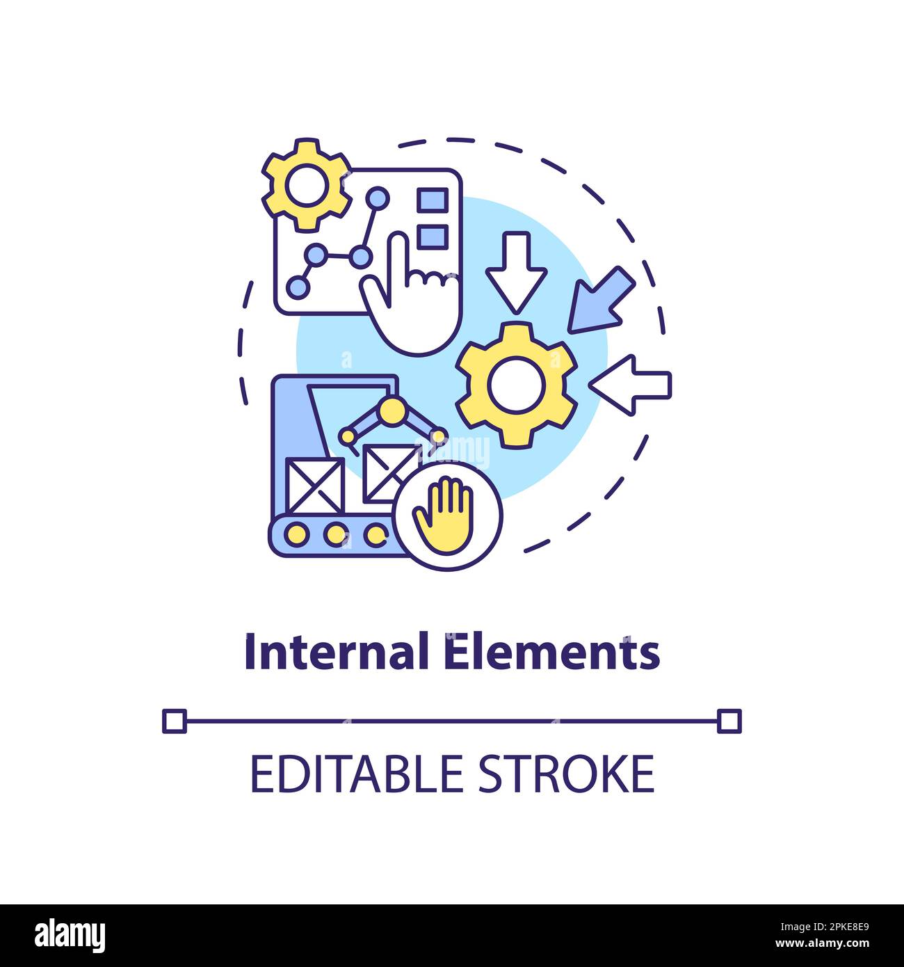 Internal elements concept icon Stock Vector Image & Art - Alamy
