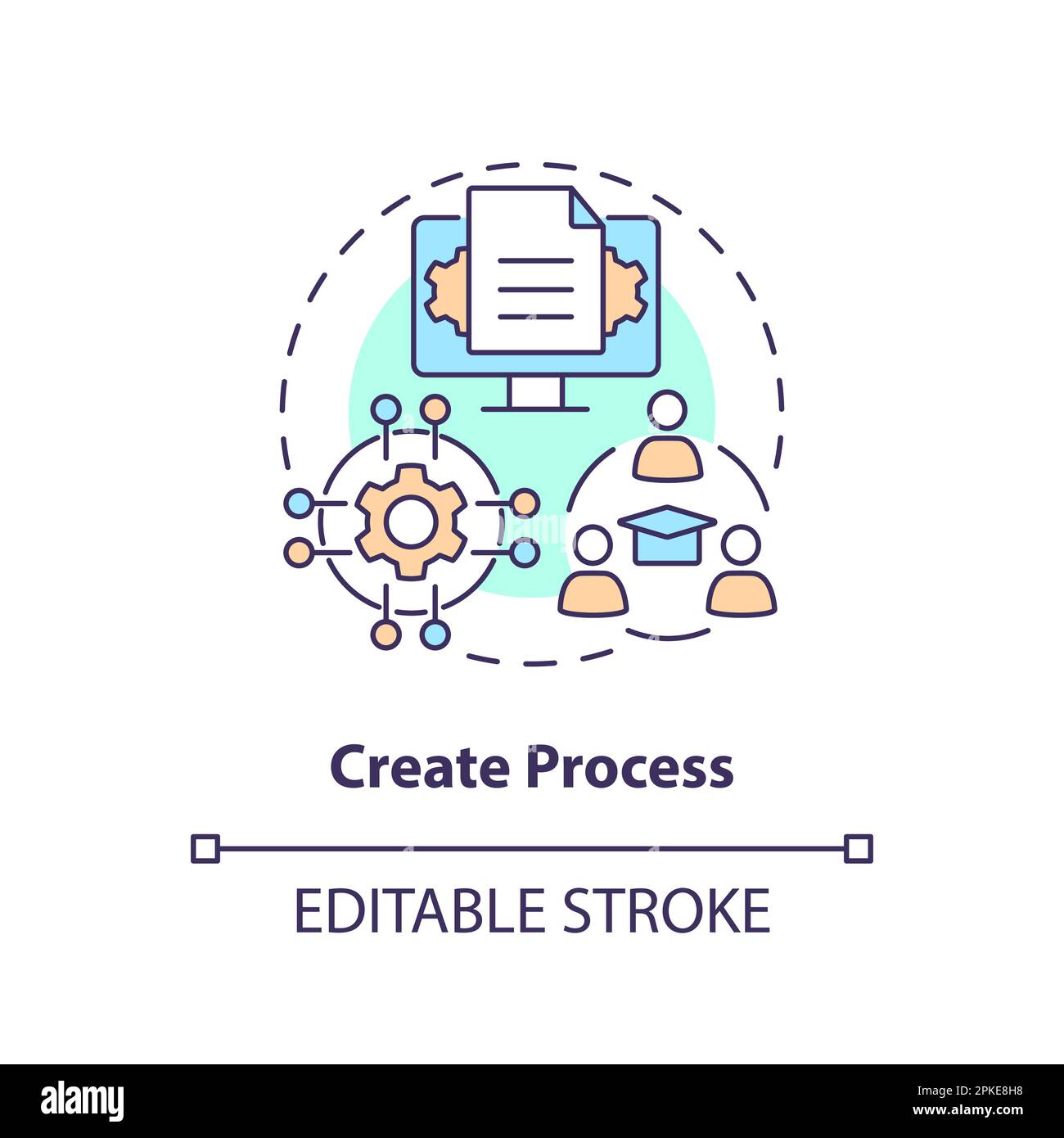 Create process concept icon Stock Vector Image & Art - Alamy Create process concept icon Stock Vector Image & Art - Alamy