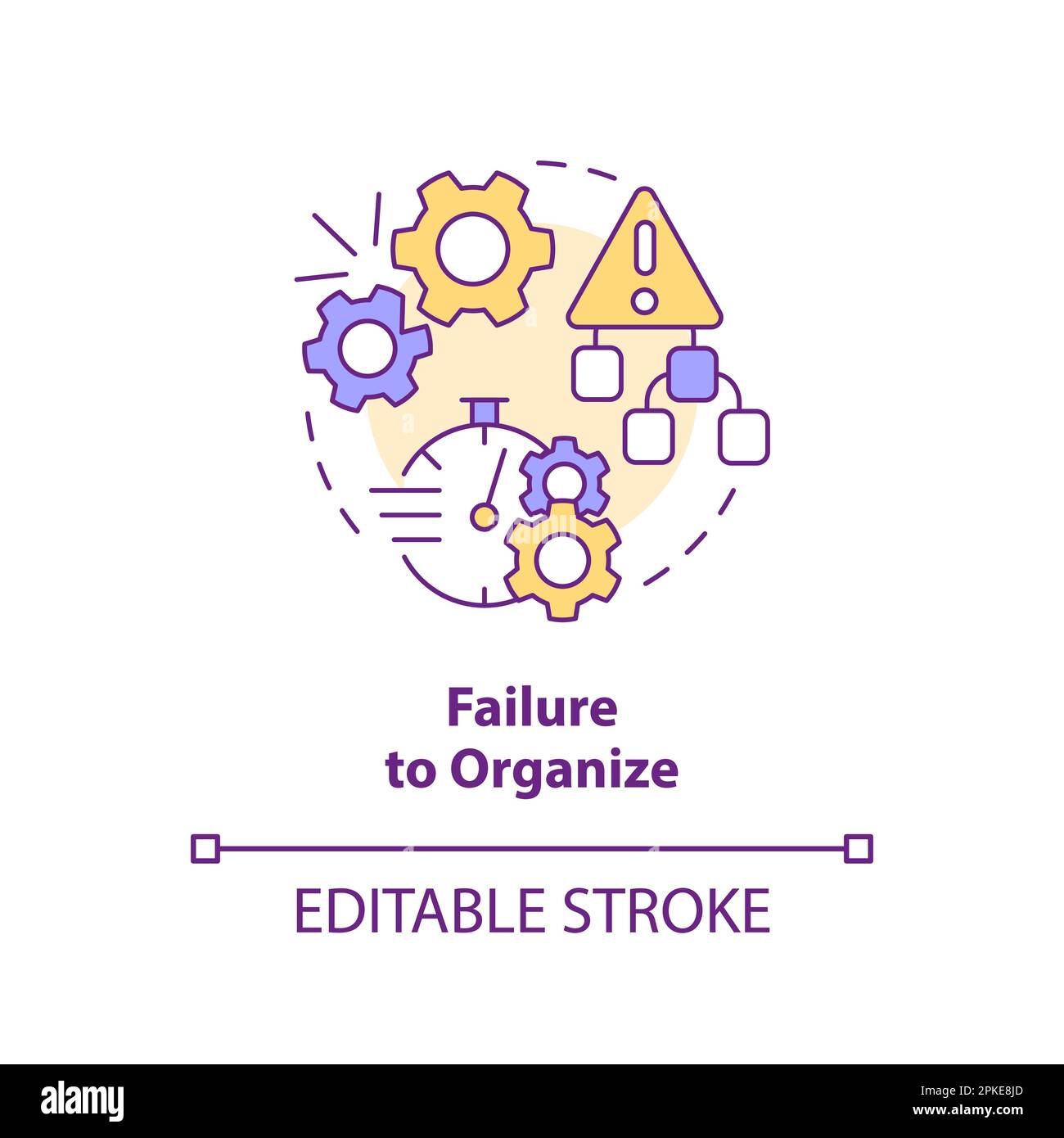 Failure to organize concept icon Stock Vector Image & Art - Alamy Failure to organize concept icon Stock Vector Image & Art - Alamy