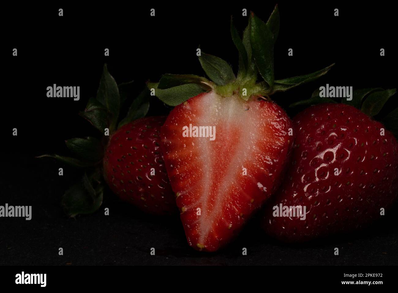Starberry with black background Stock Photo - Alamy