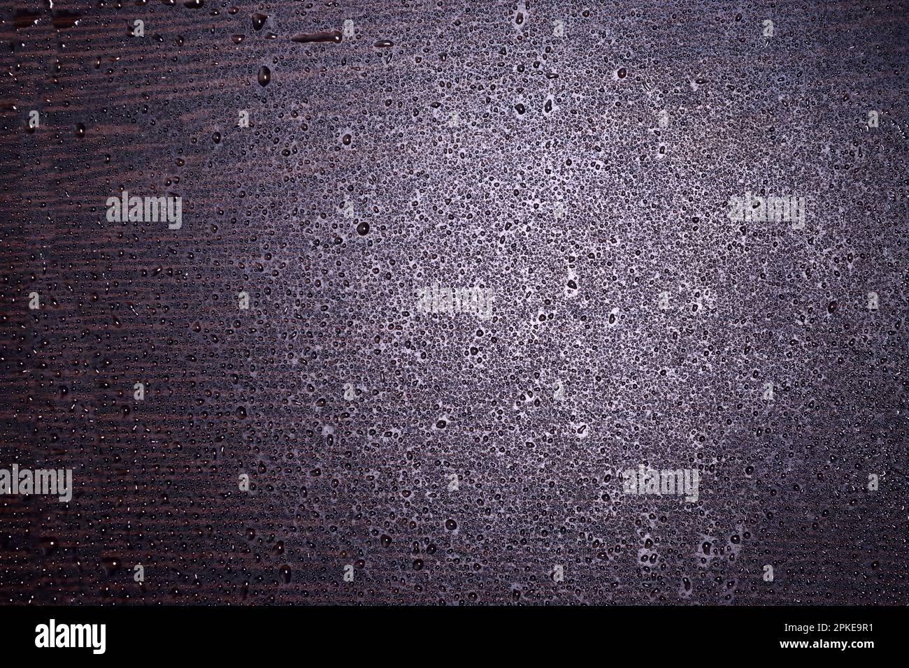 Top view of water drop texture background Stock Photo - Alamy