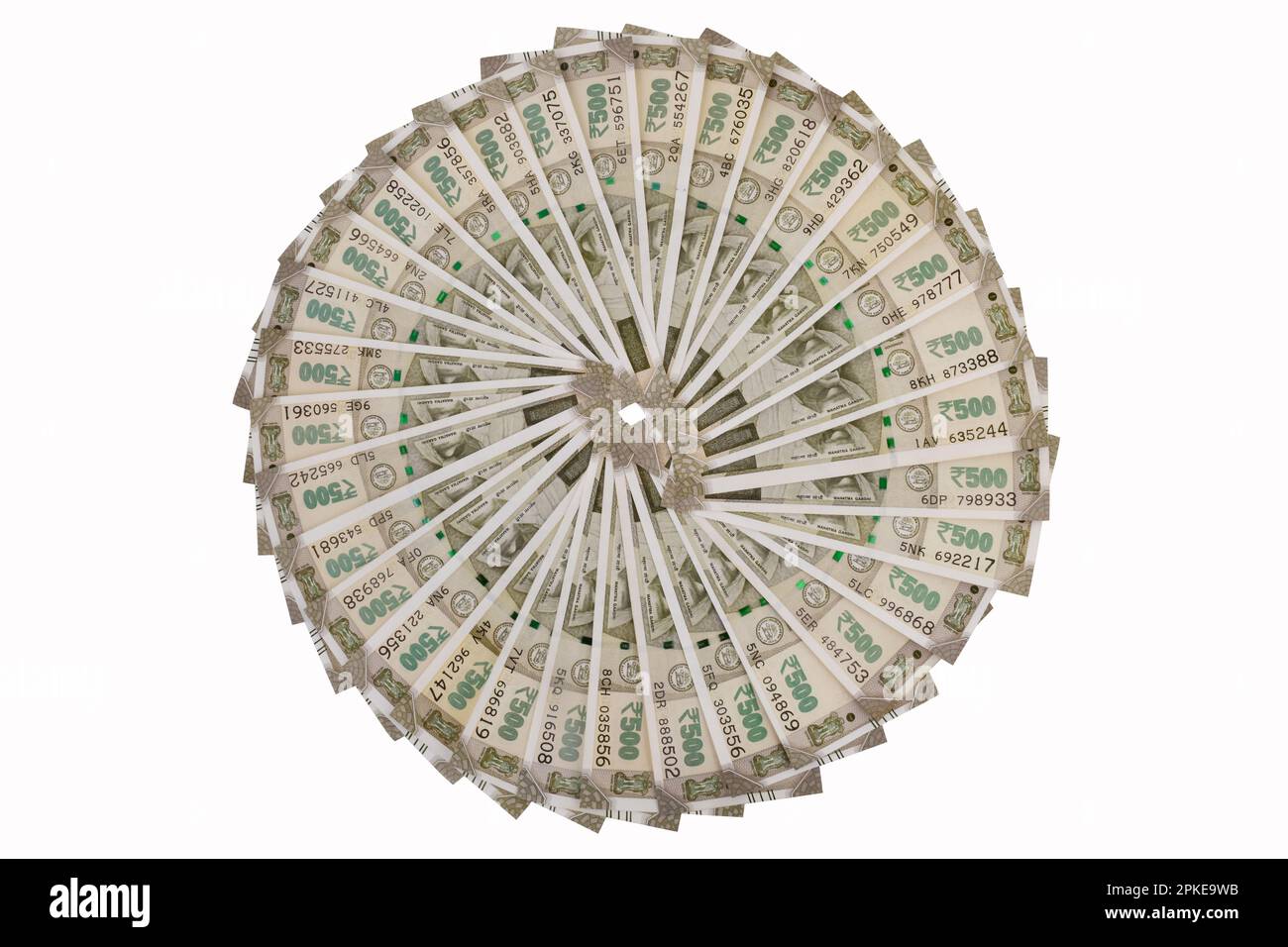 Indian currency decorative rupee note isolated on white background ...