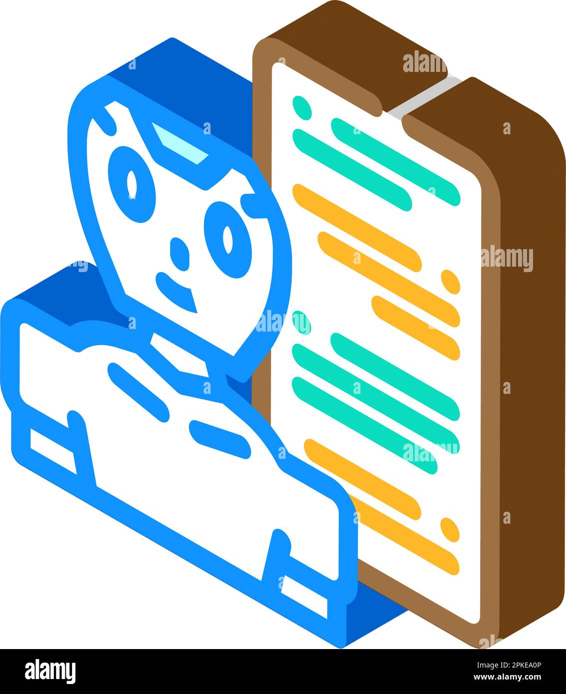 talk chat bot isometric icon vector illustration Stock Vector Image ...