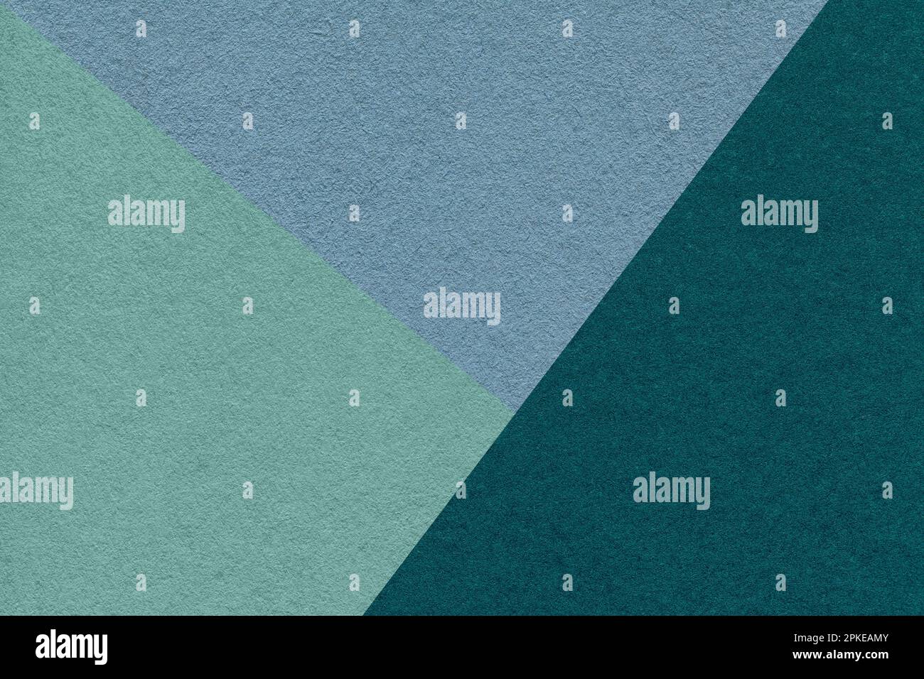 Texture of craft cyan, emerald and blue shade color paper background ...