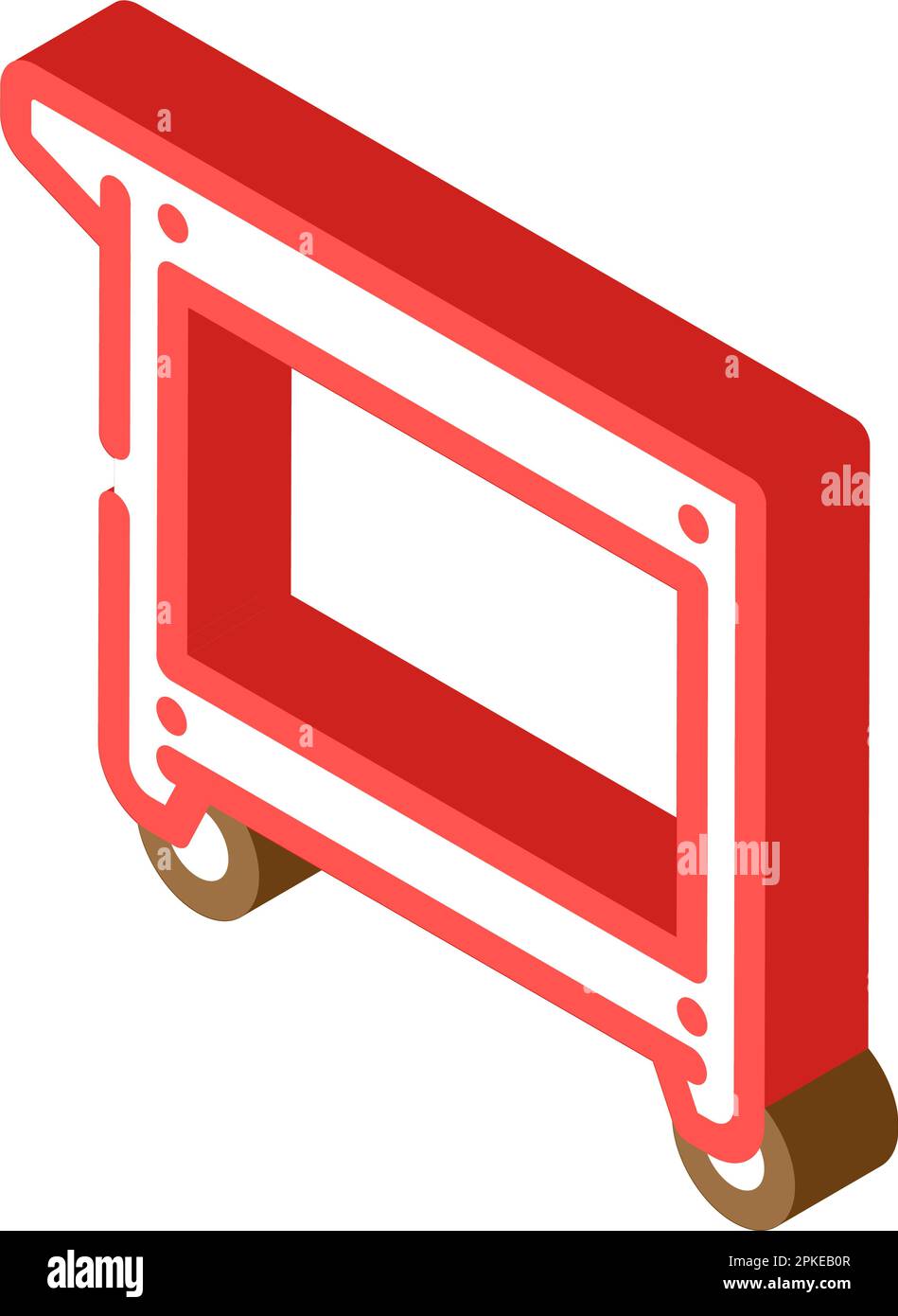 utility cart garage tool isometric icon vector illustration Stock ...
