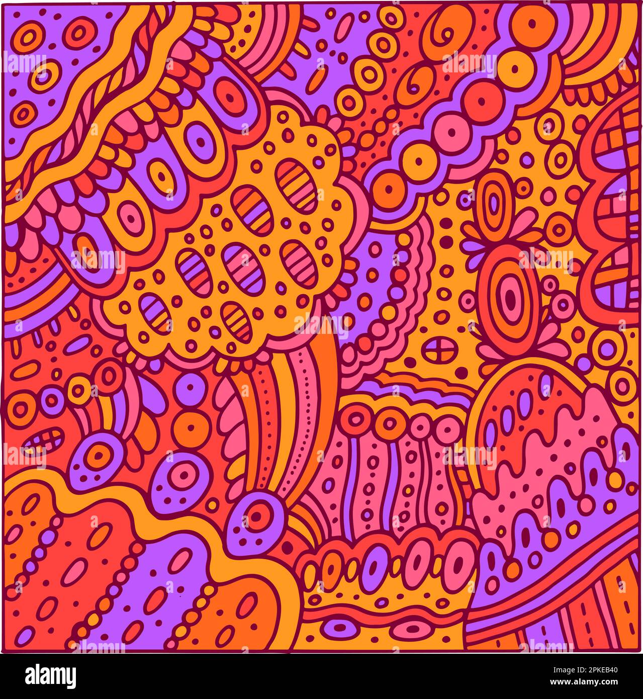 Detailed flower patterns coloring page Cut Out Stock Images & Pictures ...