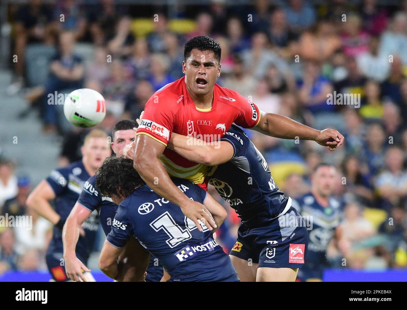 Herman Ese’ese of the Dolphins during the NRL Round 6 match between the ...