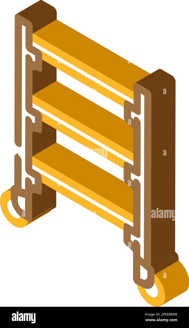 storage rack garage tool isometric icon vector illustration Stock ...
