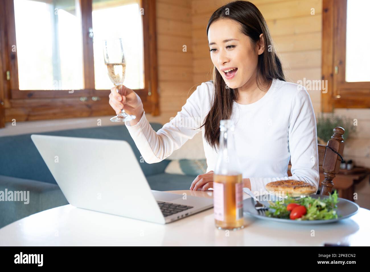 Remote online drinking hi-res stock photography and images - Alamy