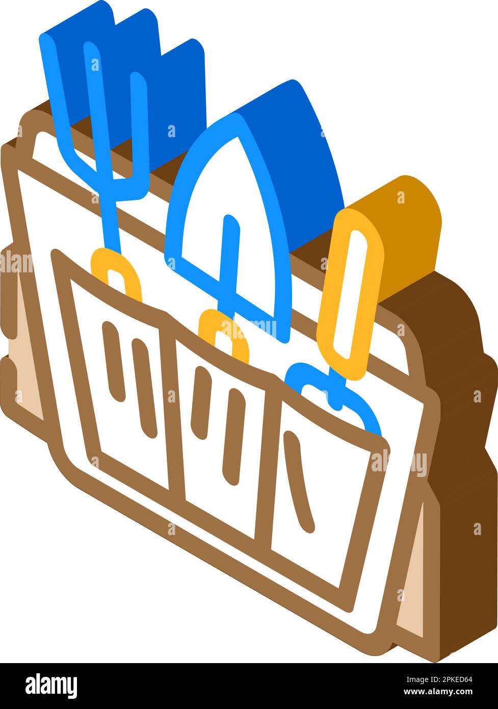 garden bag garden tool isometric icon vector illustration Stock Vector ...