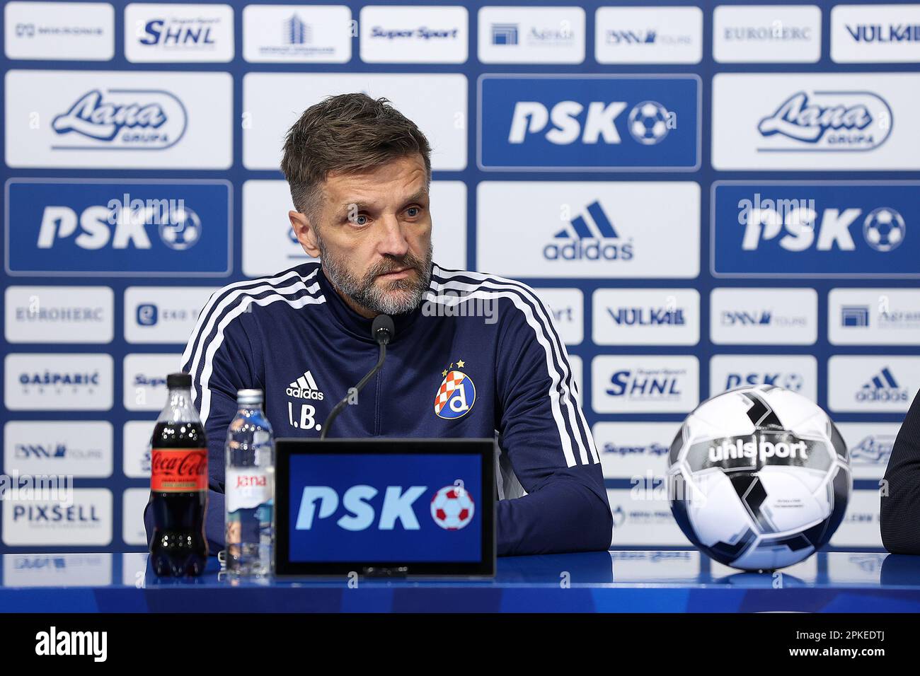 New head coach of Dinamo Zagreb Igor Biscan speaks on a press ...