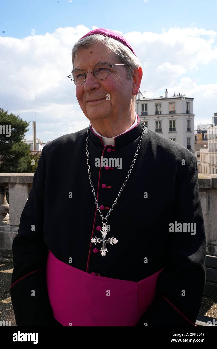 Paris Archbishop Laurent Ulrich before the Way of the Cross ceremony as ...