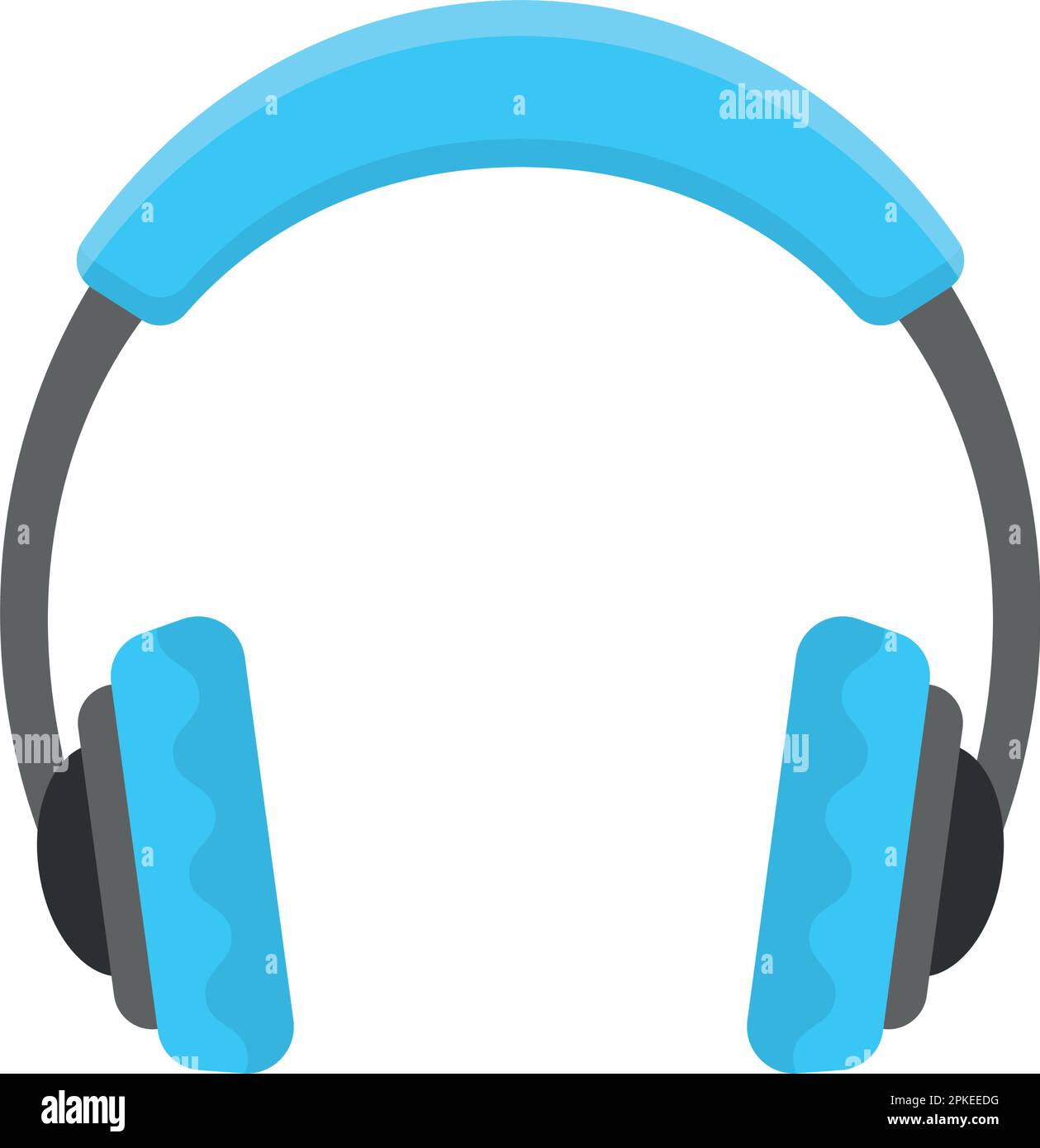 Headphone icon in flat style. Earphone vector illustration on isolated ...
