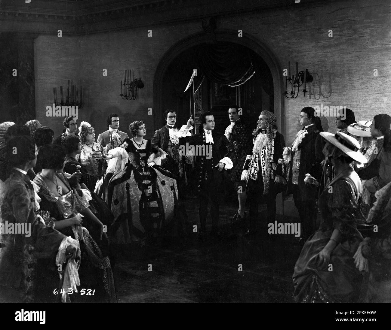 LOIS WILSON DORIS KENYON and RUDOLPH VALENTINO in MONSIEUR BEAUCAIRE ...