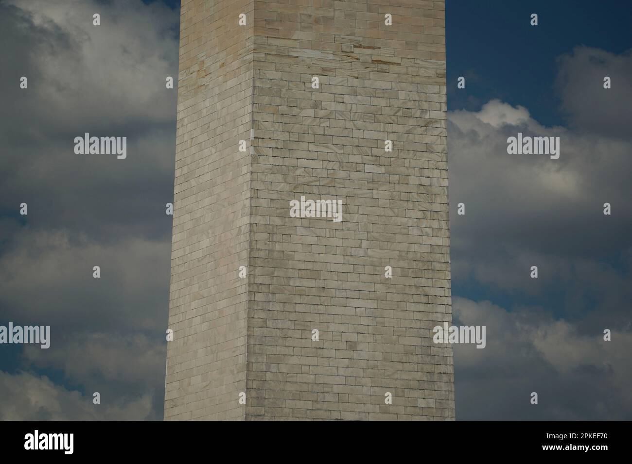 The washington dc monument detail on the deep blue sky background Stock ...