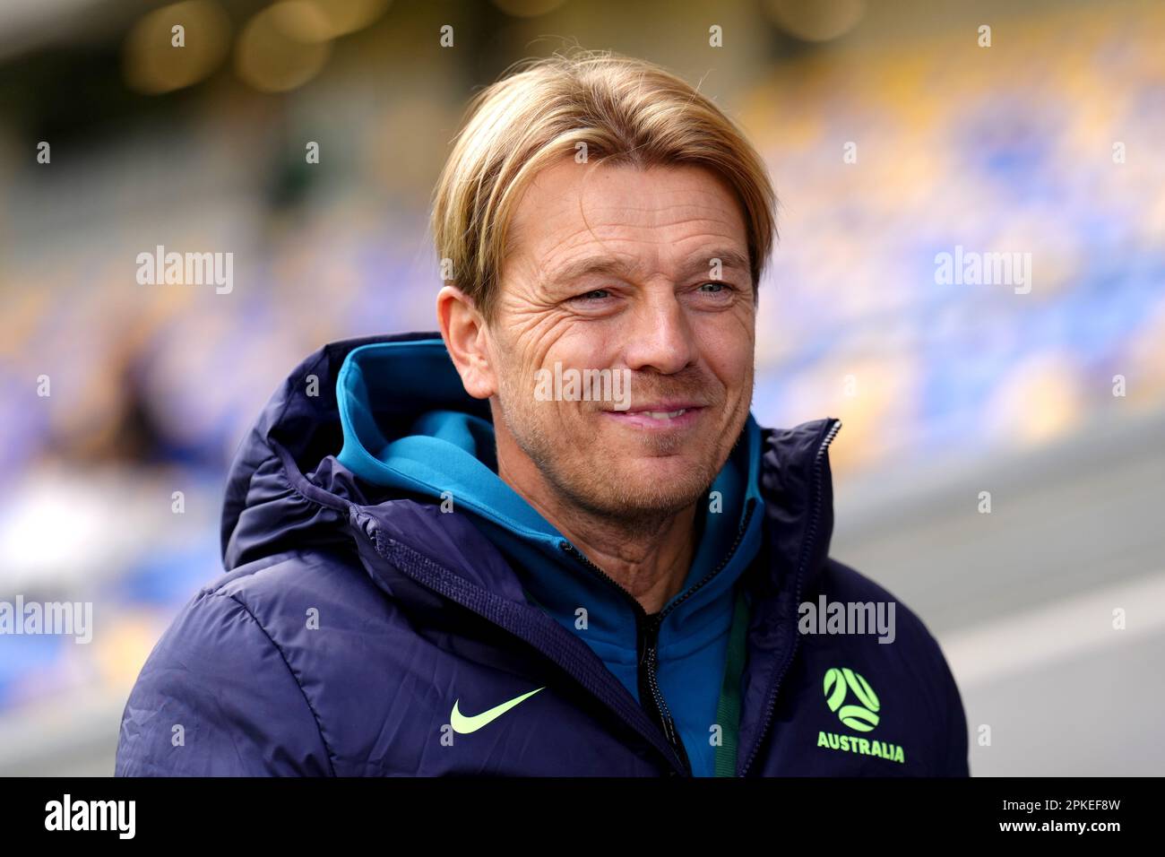 Australia manager Tony Gustavsson before an International Friendly ...