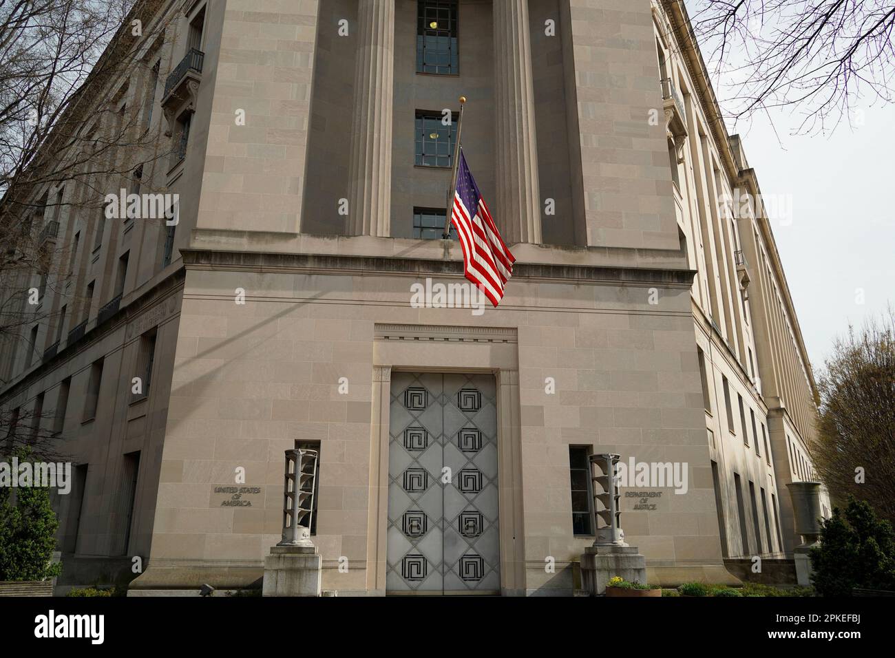 Department of Justice Usa washington dc office building Stock Photo - Alamy