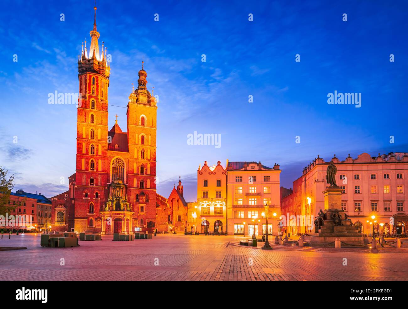 Krakow, Poland. Rynek Square a vibrant and historic marketplace ...