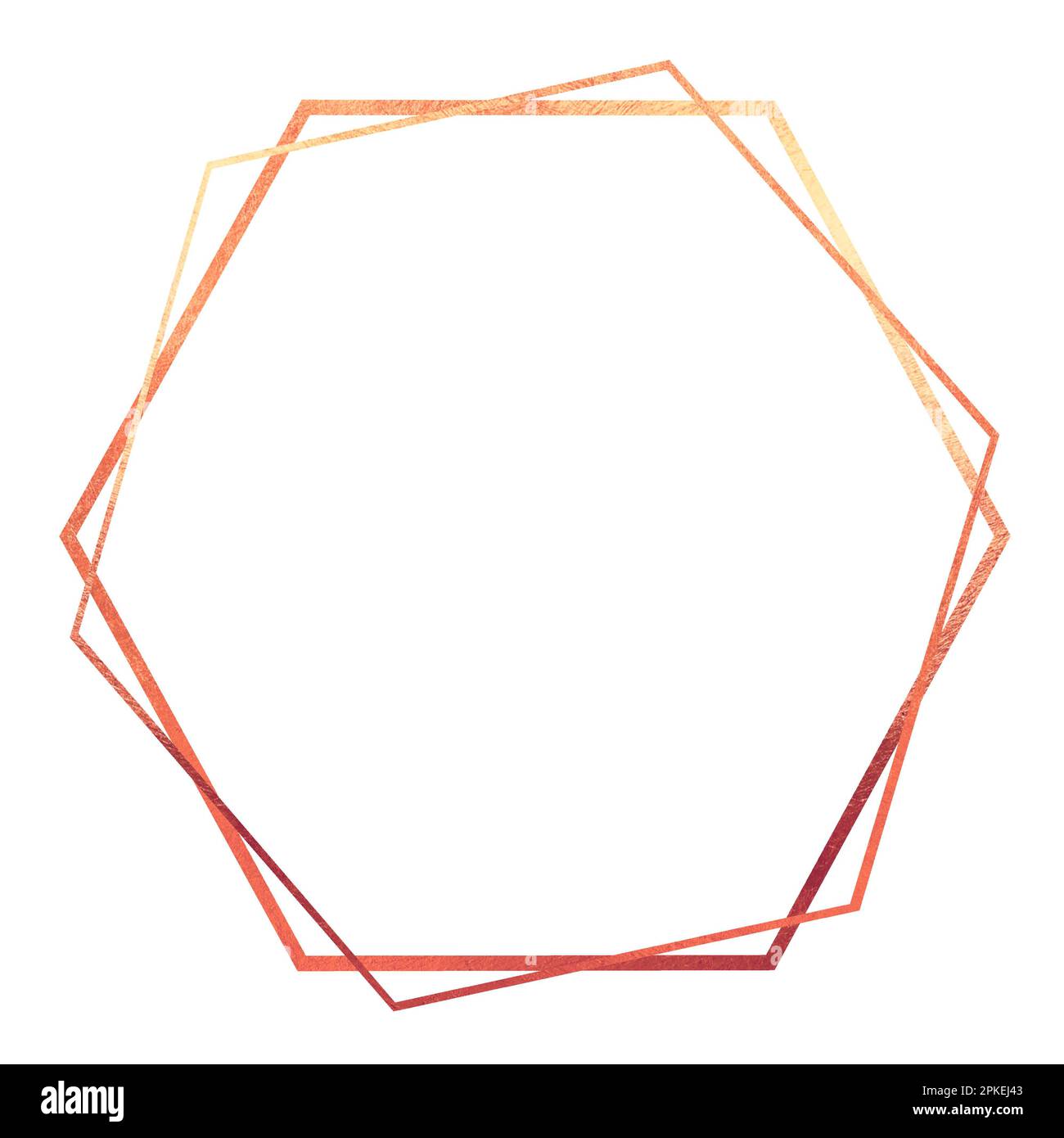 Beautiful thin bronze frame, round shape, square, pentagonal and ...