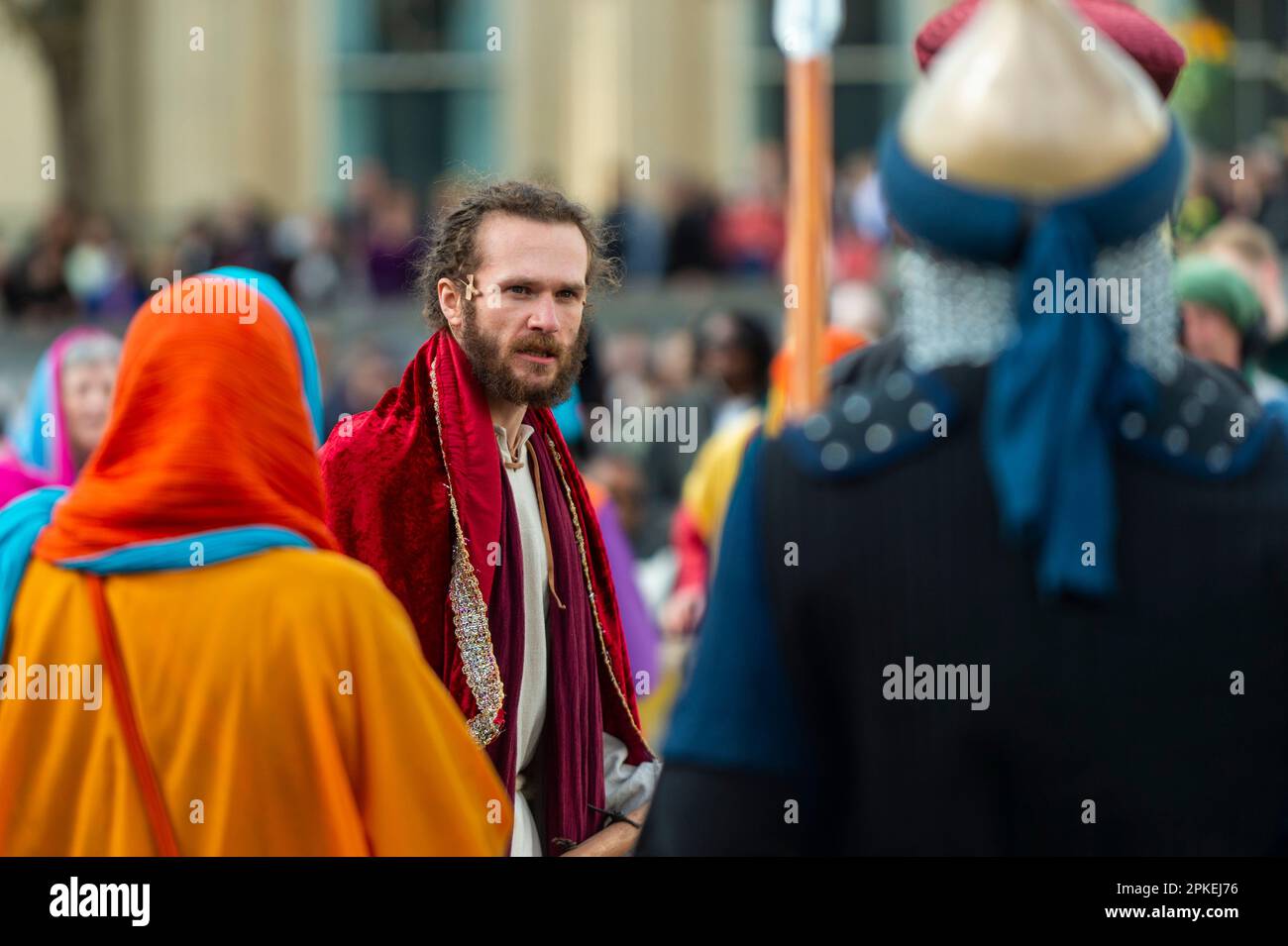 London, UK. 7 April 2023. Secondary school teacher and trained actor ...