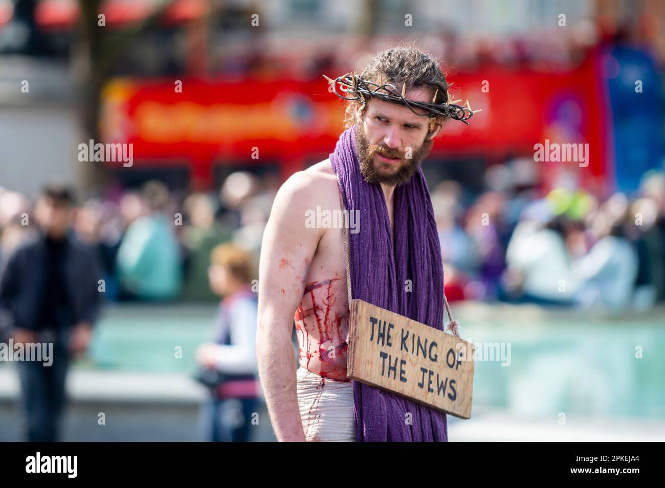 London, UK. 7 April 2023. Secondary school teacher and trained actor ...