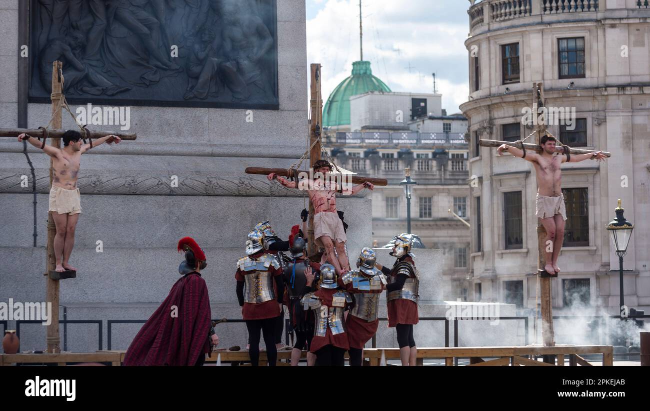 London, UK. 7 April 2023. Secondary school teacher and trained actor ...