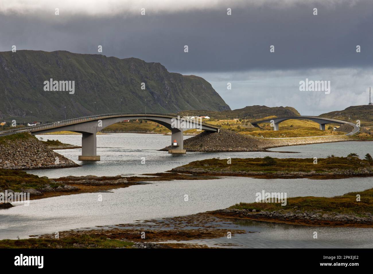 Bridges of Flakstadøya Island, Lofoten, Norway Stock Photo - Alamy