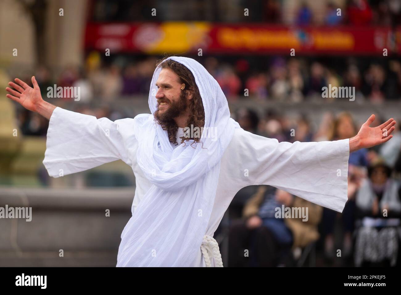 London, UK. 7 April 2023. Secondary school teacher and trained actor ...