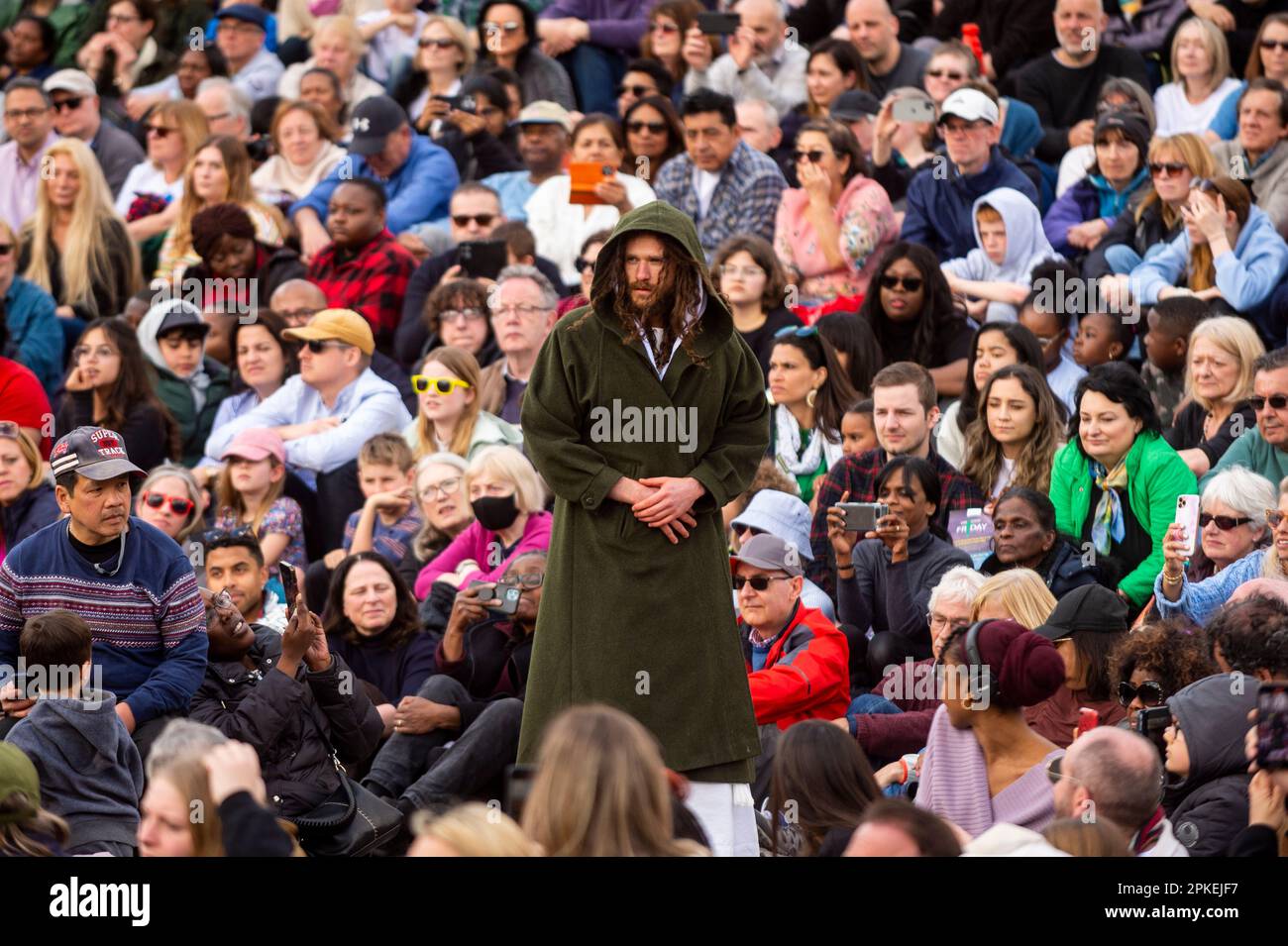 London, UK. 7 April 2023. Secondary school teacher and trained actor ...