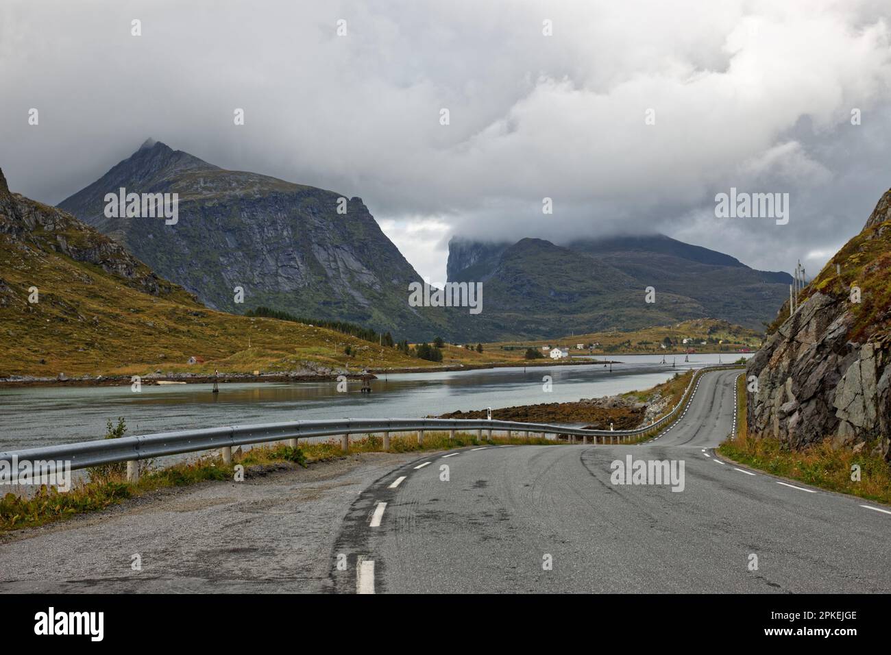 Fjords of Moskenesøya Island, Lofoten, Norway Stock Photo - Alamy