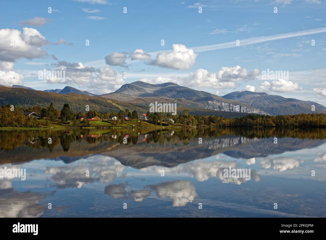 An amazing panoramic shot taken in Narvik Municipality, Norway Stock ...